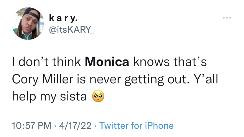 Monica Shares New Photo Visiting C-Murder In Prison [Photo ...