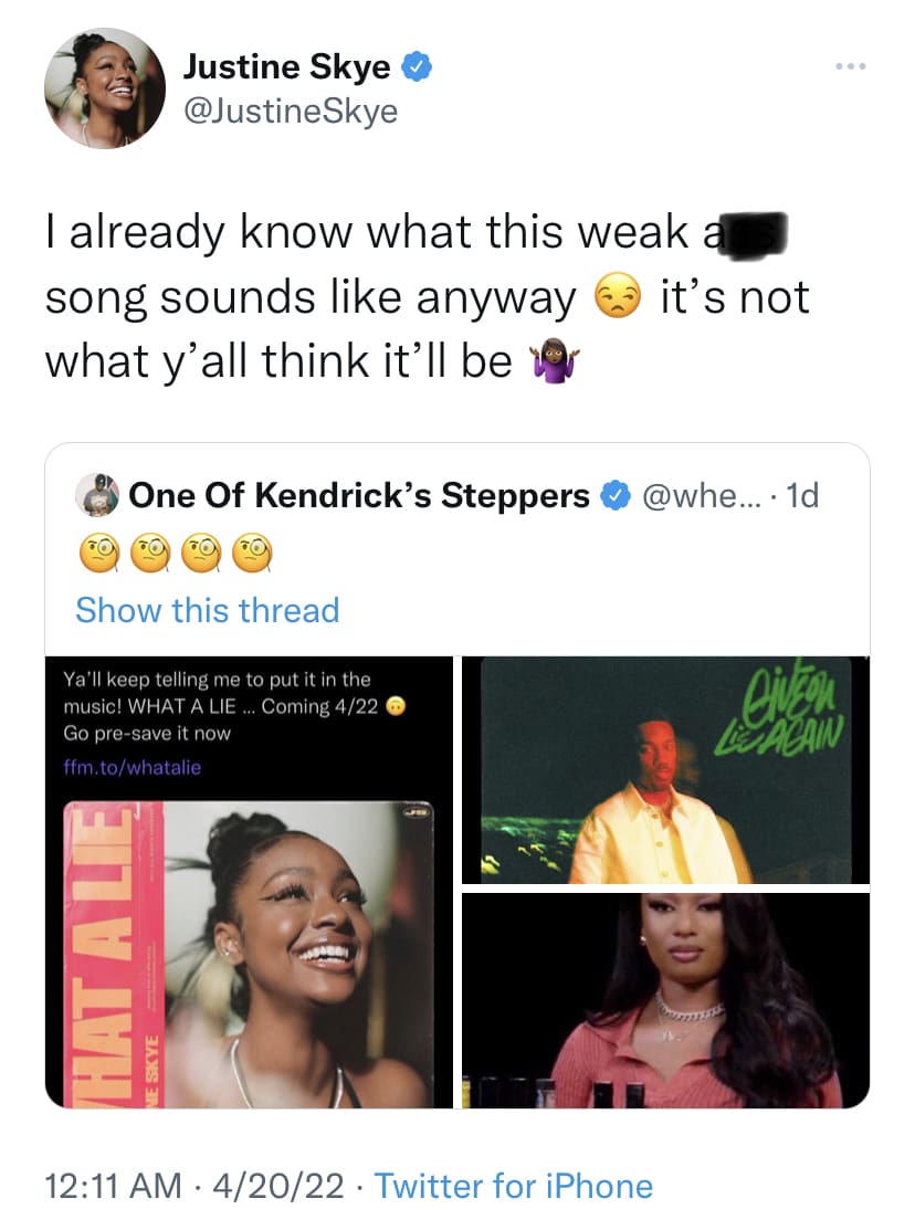 Justine Skye Calls Ex-Boyfriend Giveon's Upcoming Single A "Weak A* ...