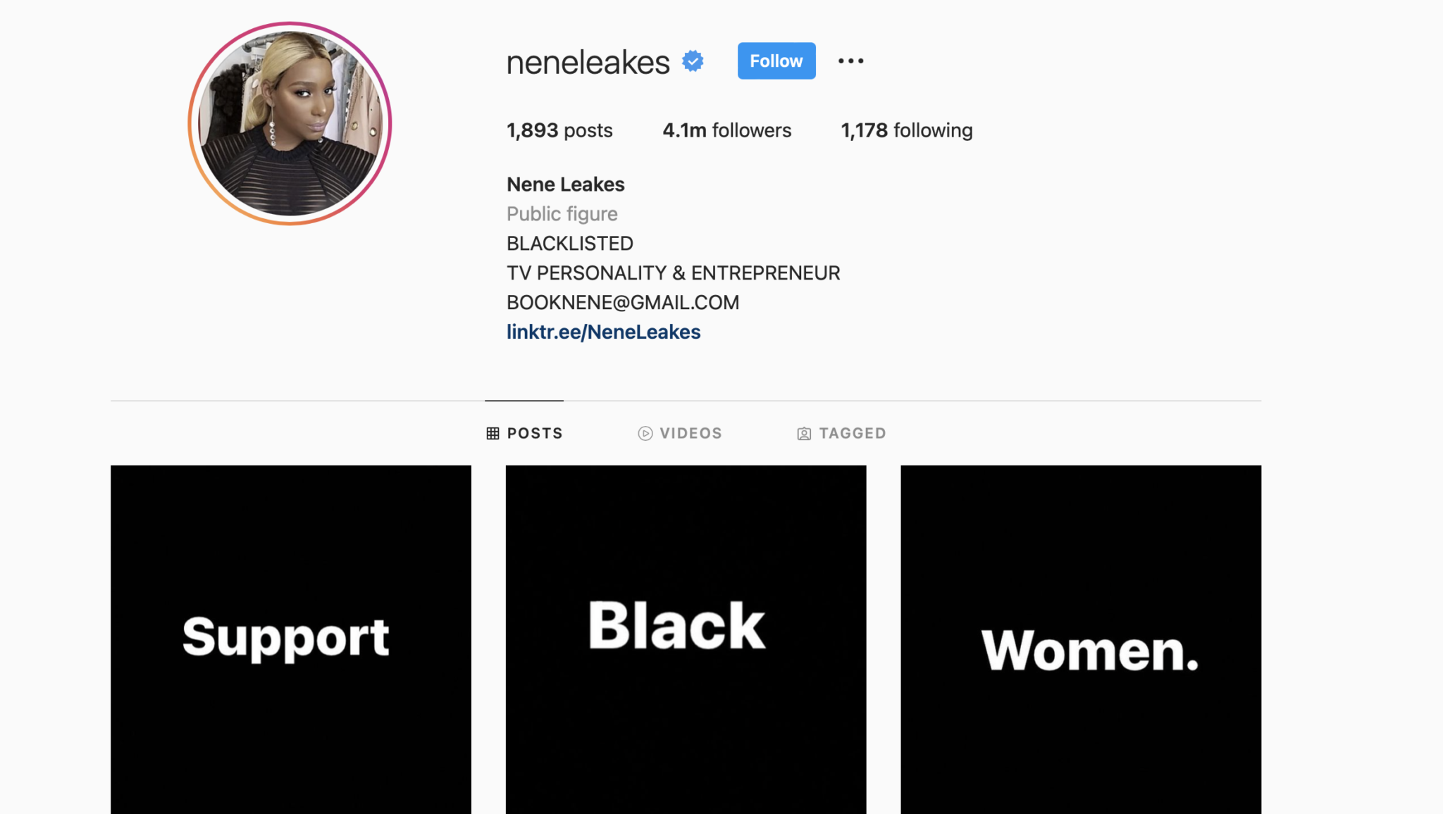 NeNe Leakes Claims She Has Been Blacklisted, Posts Message About ...