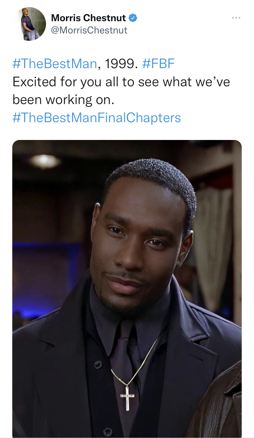 Morris Chestnut Teases Upcoming ‘The Best Man’ Series [Photo ...