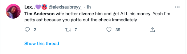 White Sox’s MLB Player Tim Anderson Trends After A Woman Alludes That ...