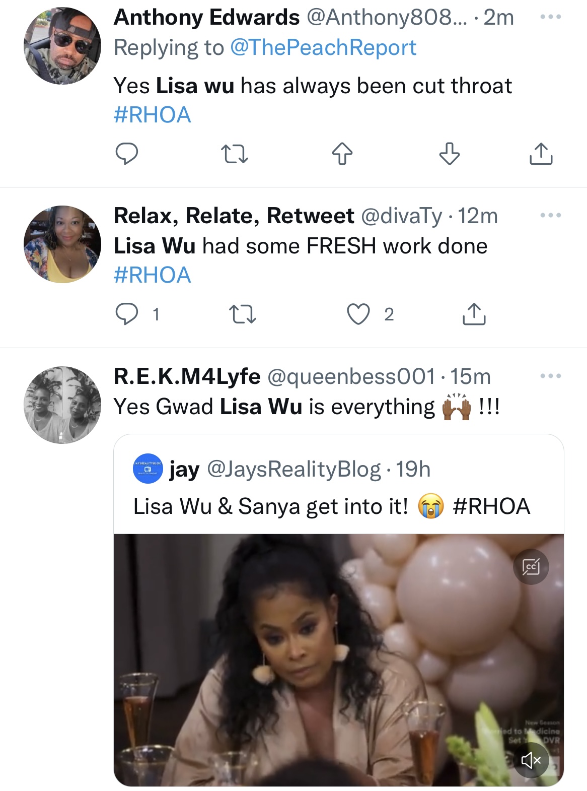 'RHOA' OG Lisa Wu Makes Guest Appearance & Gets Into An Argument W ...