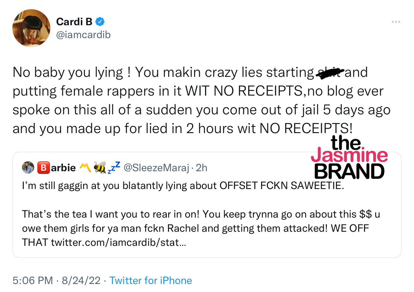 Cardi B Gets Into Heated Argument W/ Nicki Minaj Fan/Alleged Stylist ...