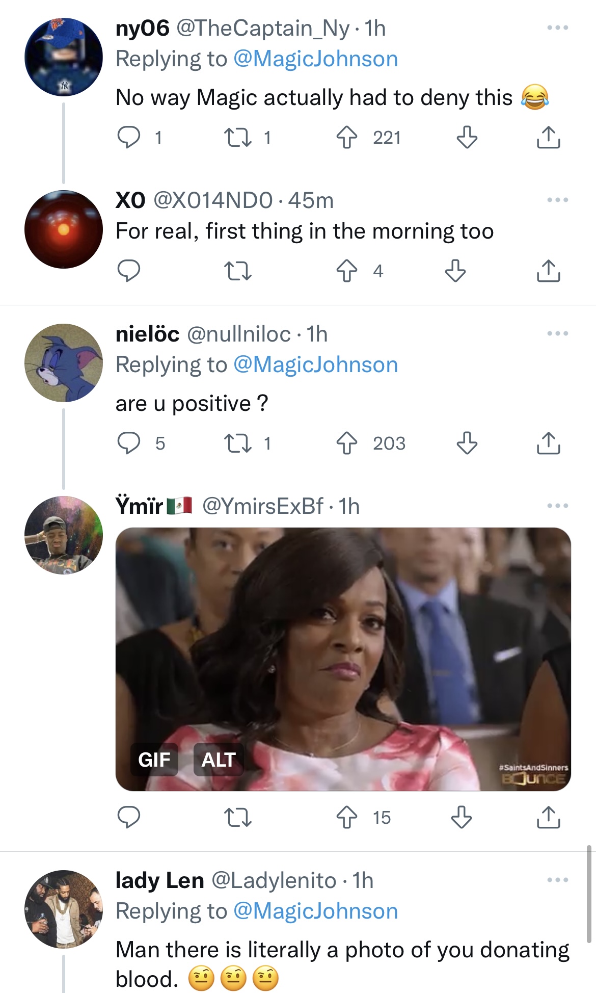 Magic Johnson Denies Claims That He Donated Blood Despite Being HIV ...