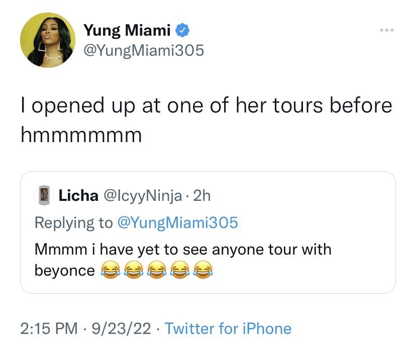 Yung Miami Wants To Go On Tour With Beyoncé - theJasmineBRAND