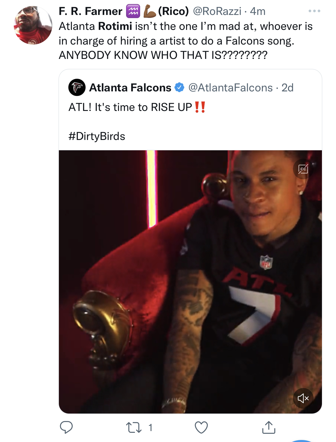 T.I. & Social Media Criticizes Atlanta Falcons Over Rotimi 'Rise Up ...