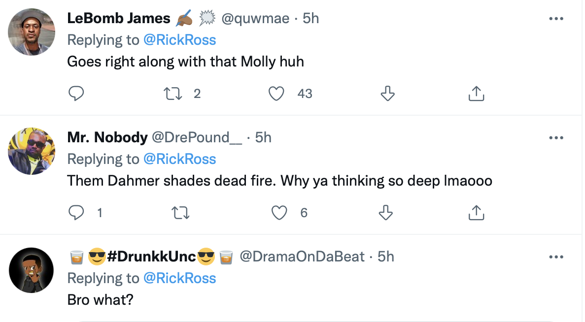 Rick Ross Faces Backlash For Requesting A Pair Of Jeffrey Dahmer Shades ...