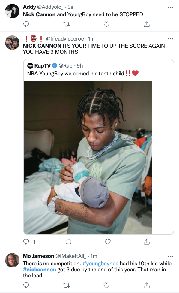 NBA Youngboy Trends On Twitter After Welcoming His 10th Child, Social ...
