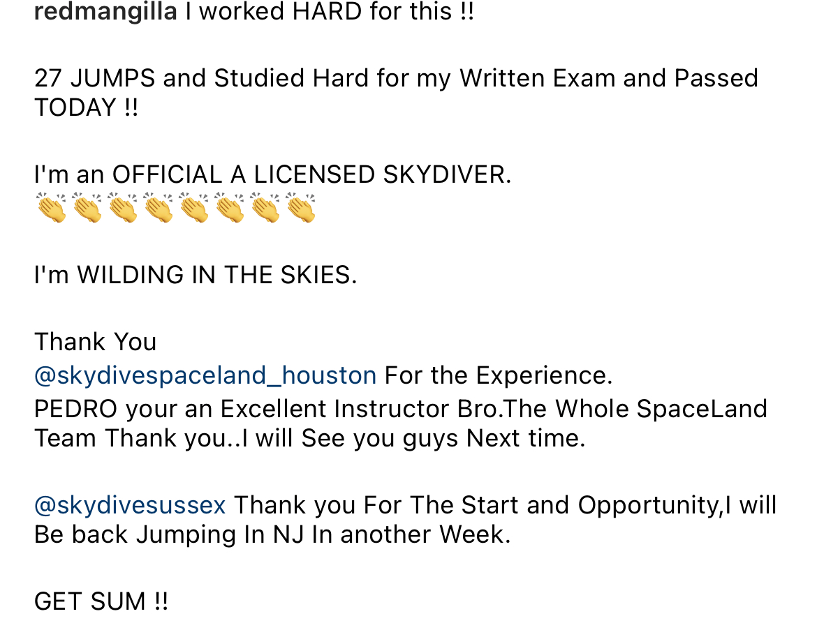 Redman Officially Becomes A Licensed Skydiver: I Worked Hard For This ...