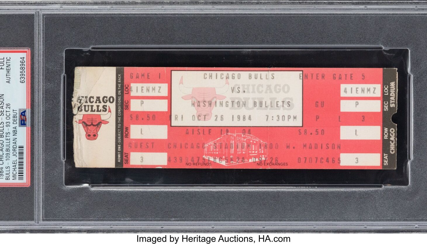 Michael Jordan – Ticket Stubs For MJ's NBA Debut Game Expected To Go ...