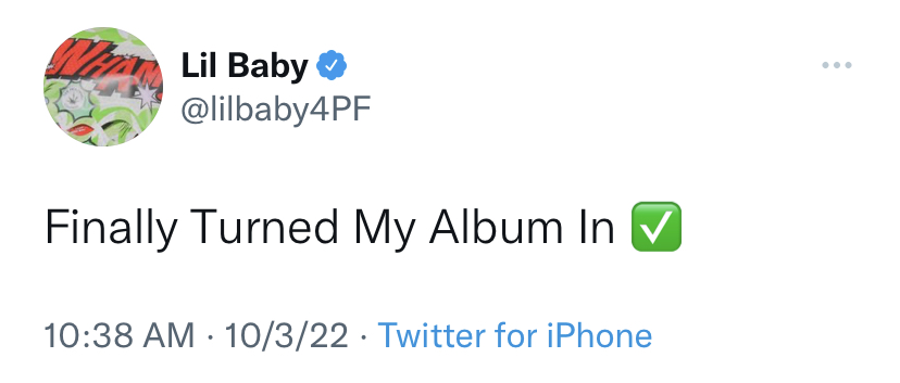 Lil Baby Says His Upcoming Album Is Complete + Reveals Total Number Of ...