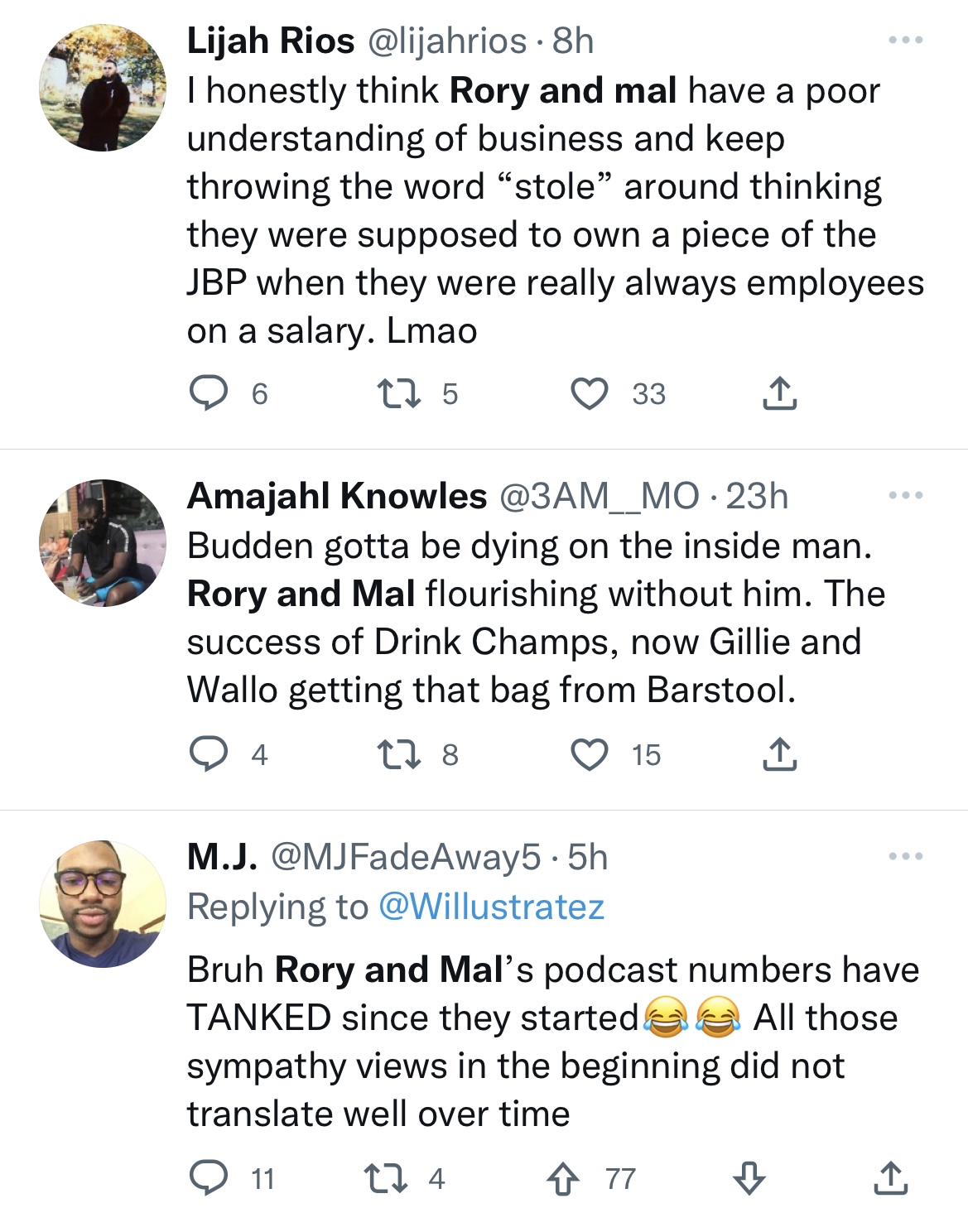 Rory & Mal Call Out Former Podcast Partner Joe Budden: The most money ...