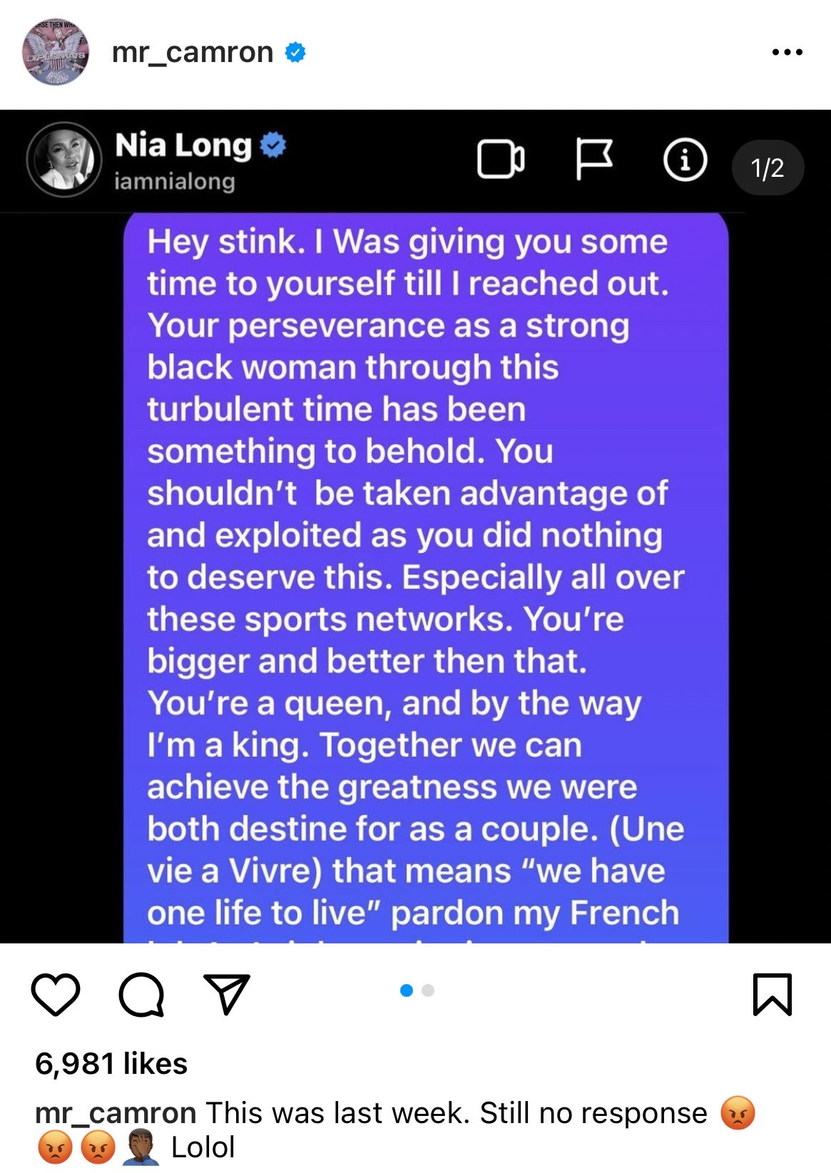 Rapper Cam'Ron Shoots His Shot w/Nia Long Amid Ime Udoka Cheating Scandal: I Am The Best Man For ...