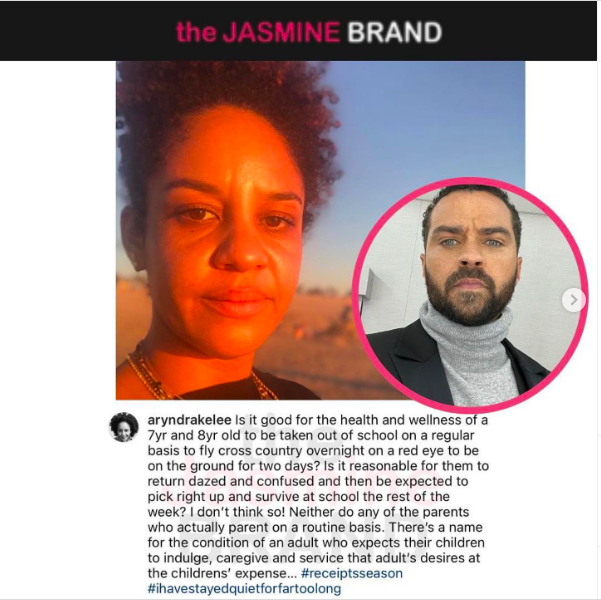 Jesse Williams Granted Visitation In Heated Custody Battle Against Ex-Wife Aryn Drake-Lee, Pair ...