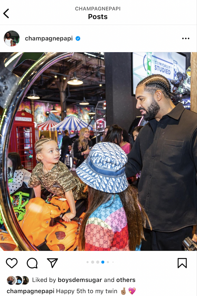 Drake Shares Rare Pictures Of Adonis For His 5th Birthday, Sophie ...