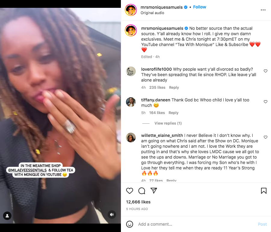 Update: Former ‘Real Housewives Of Potomac’ Star Monique Samuels Laughs ...