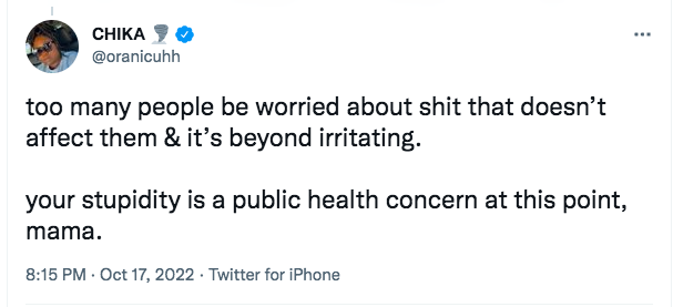 Rapper Chika Weighs In On Dating Men That Aren't Heterosexual: If You ...