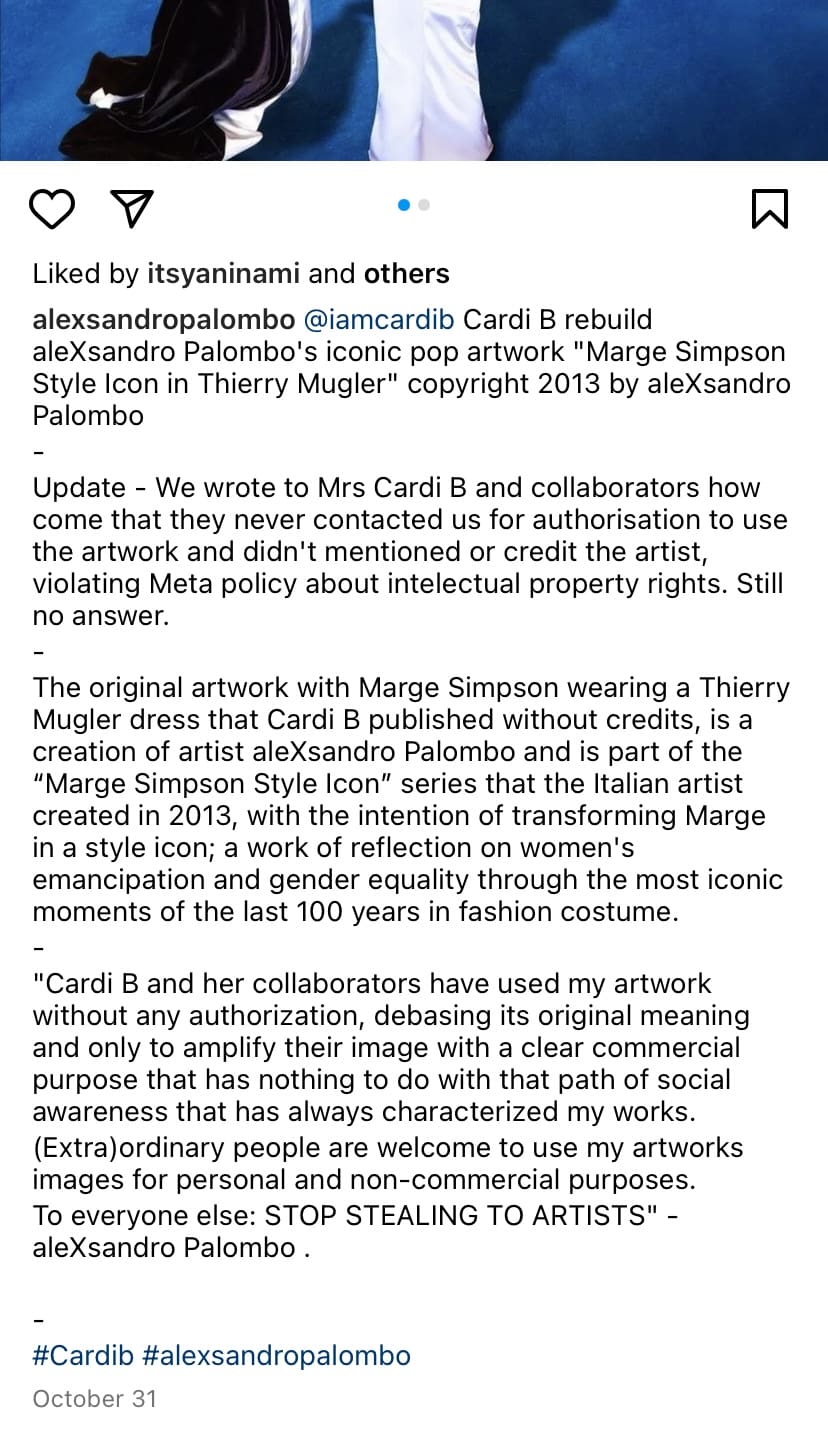 Cardi B’s Viral Marge Simpson Halloween Costume May Result In Legal ...