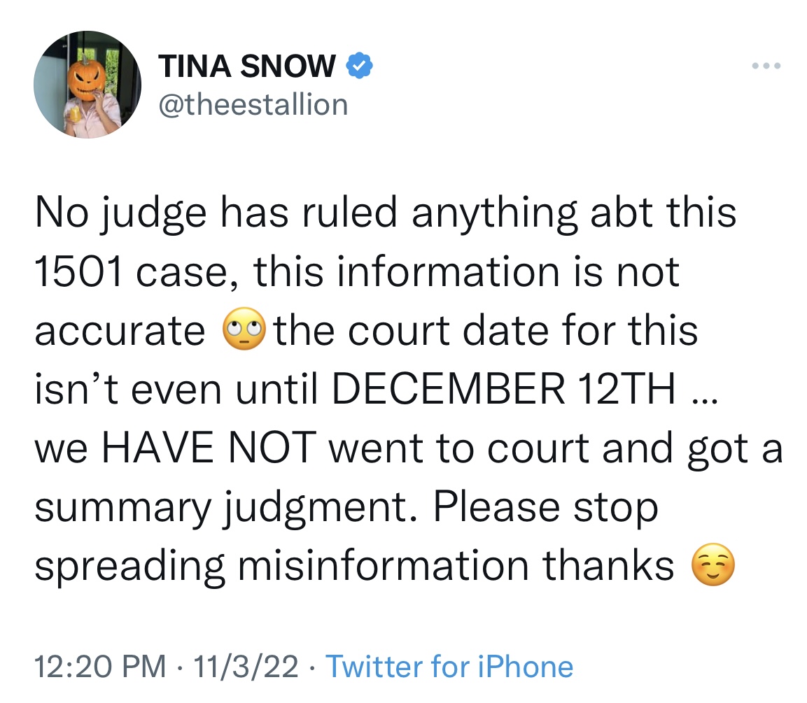 Megan Thee Stallion Shuts Down False Narratives Surrounding Lawsuit ...