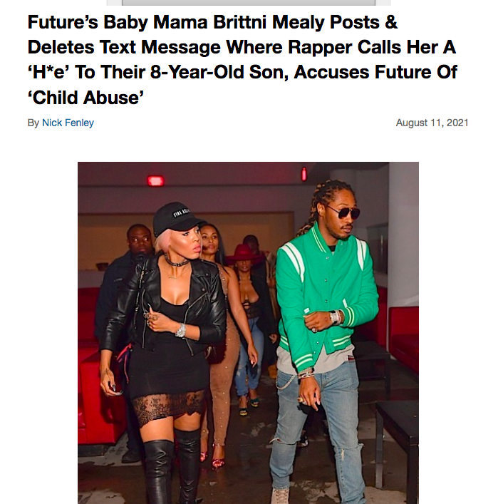 Future Back In Child Support Court: Mother Of His 9-Year-Old Son Seeks ...