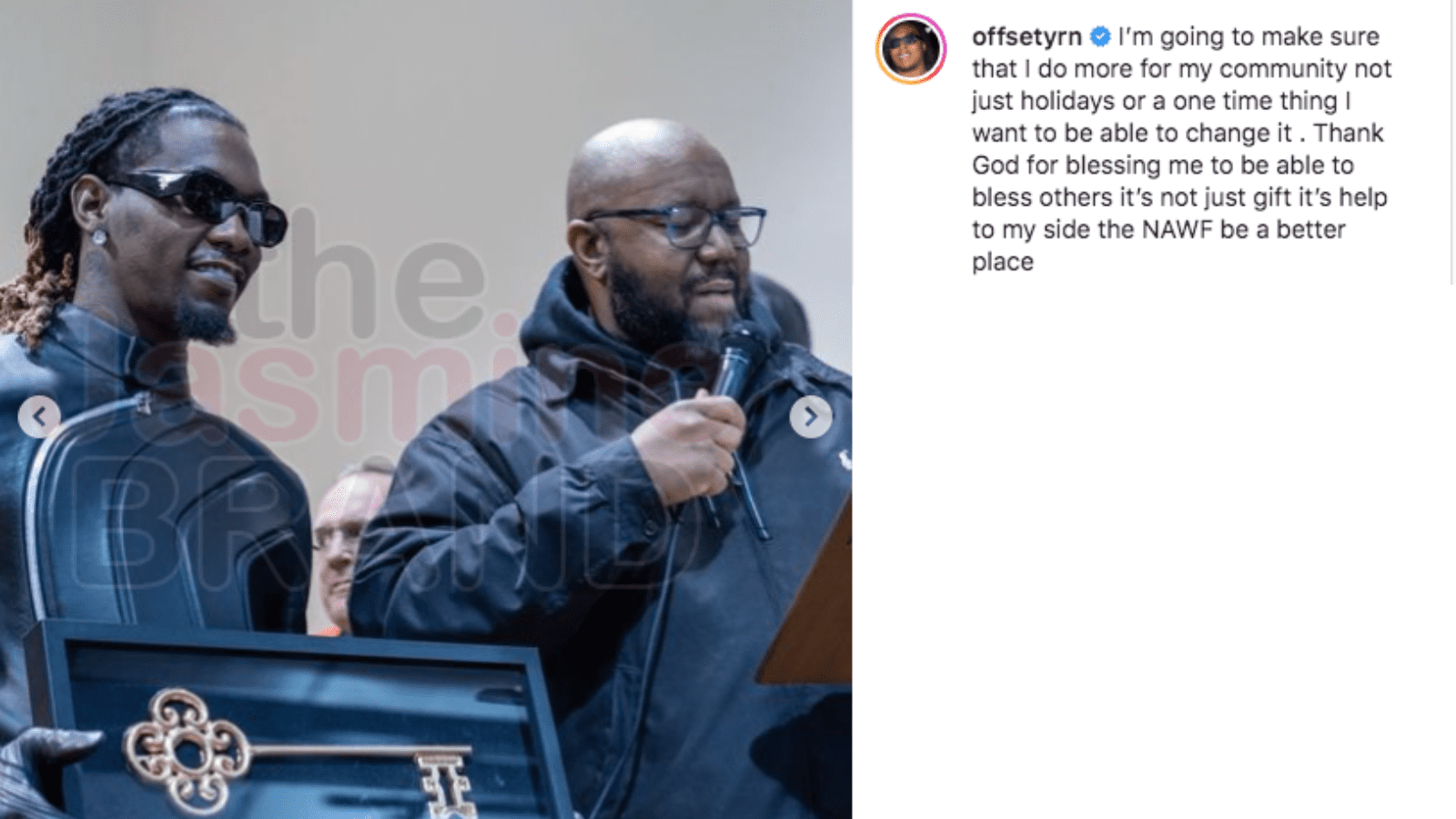 Offset Receives The Key To His Hometown In Georgia During First Annual ...