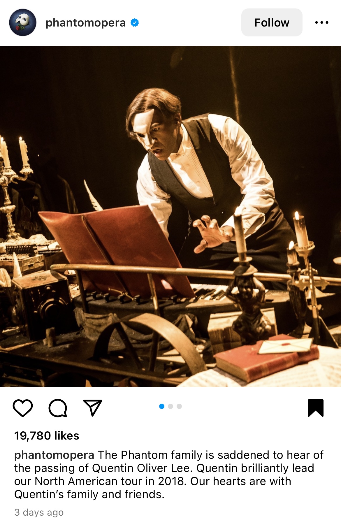 Broadway Actor Quentin Lee Dies From Colon Cancer At 34 [CONDOLENCES ...