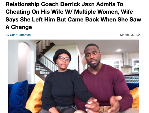 Relationship Coach Derrick Jaxn Reveals Divorce From His Wife: After ...