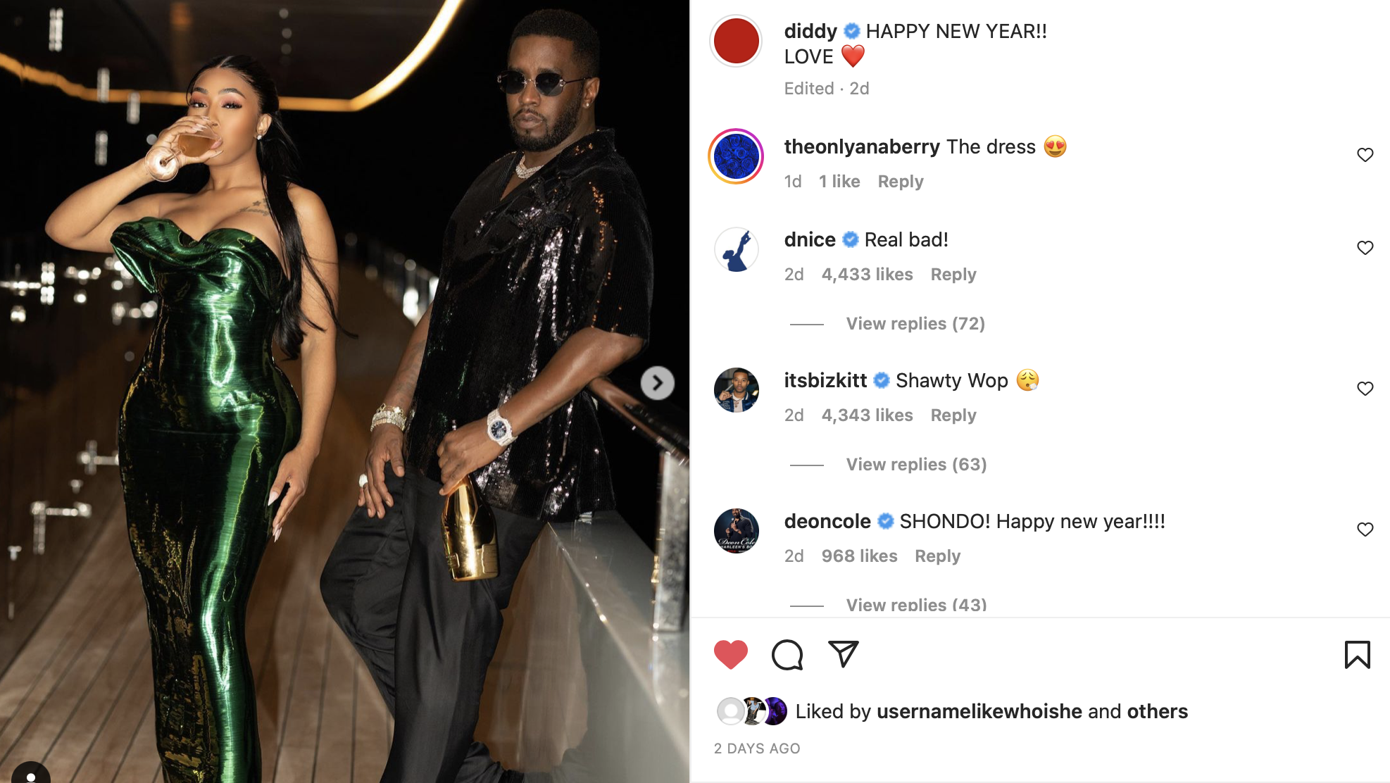 Diddy Shares Images Of His Newborn Daughter & His Baby Momma, Dana Tran ...