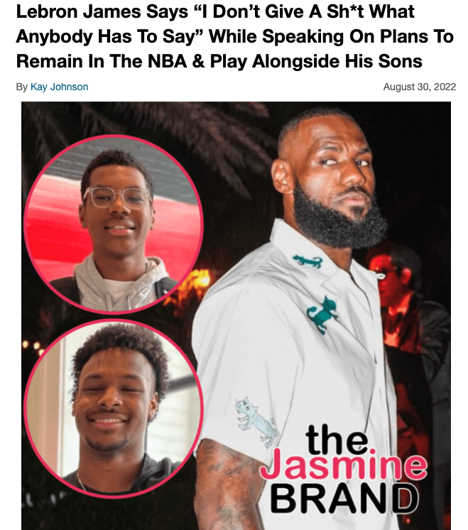 LeBron James & Family Celebrate Bronny During Senior Night ...