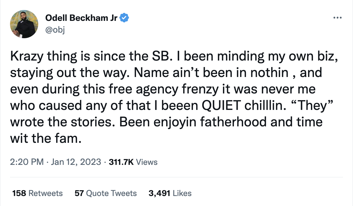 Odell Beckham Jr. Blasts Critics After Bodycam Footage Of Him Being ...