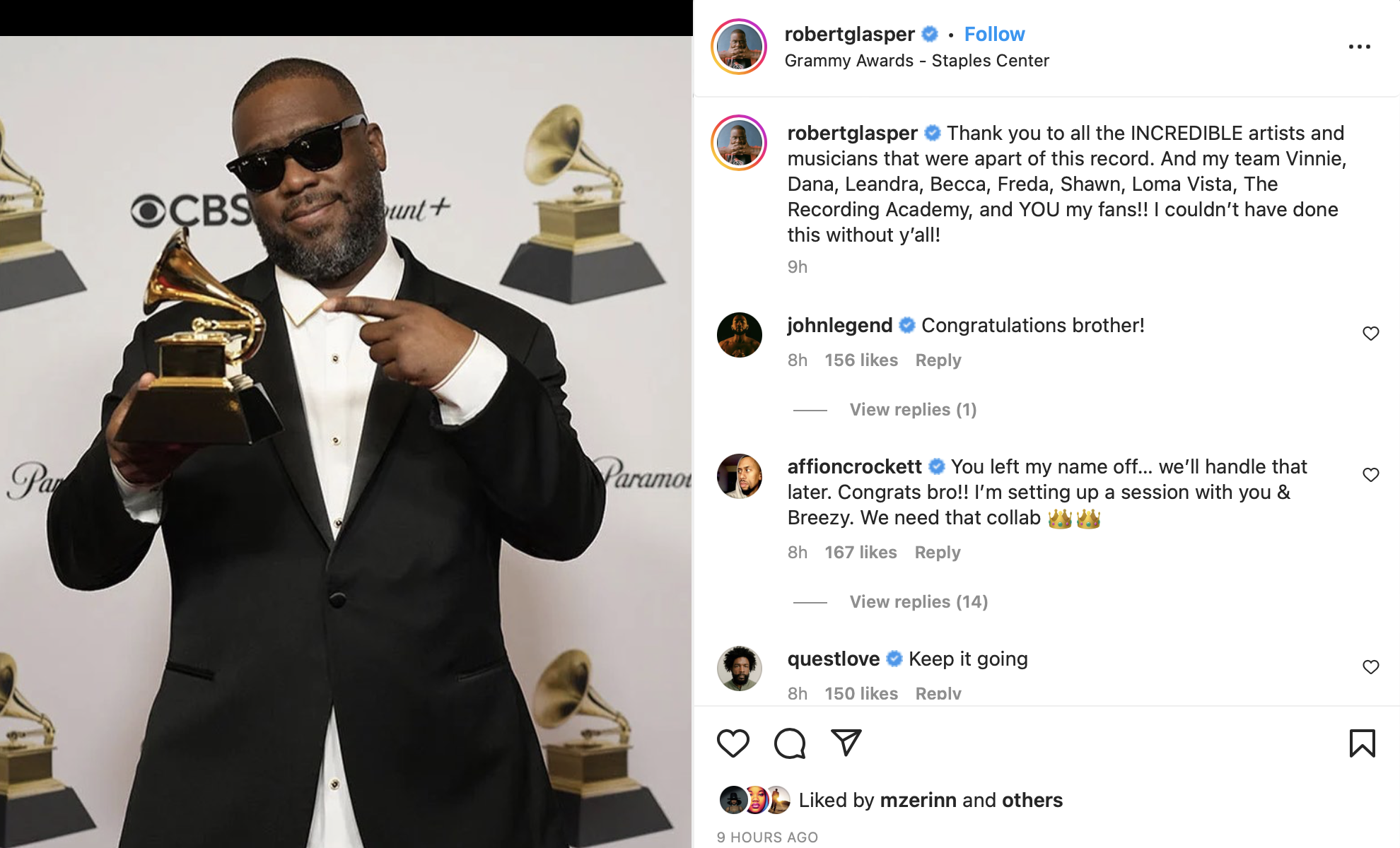 Update: Chris Brown Issues Apology To Pianist Robert Glasper After ...