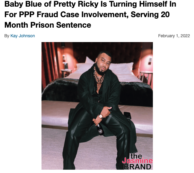 Baby Blue Of Pretty Ricky Released From Prison Following $24 Million ...