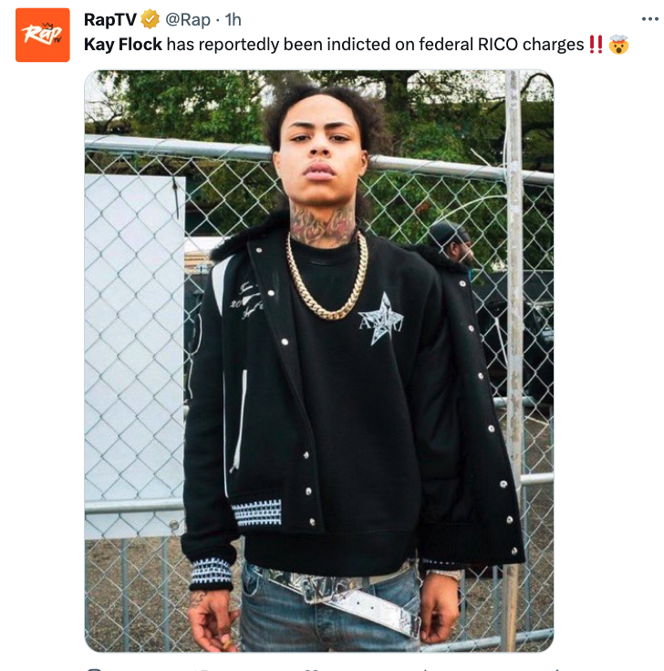 Rapper Kay Flock Indicted On RICO Charges While Incarcerated As A ...