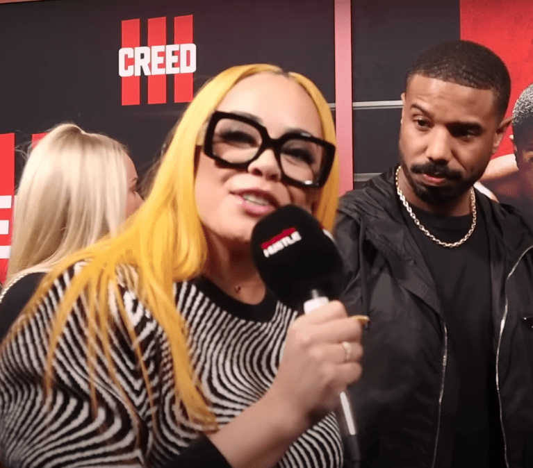 Michael B. Jordan & Radio Personality Lore'l Have Tense Red Carpet ...