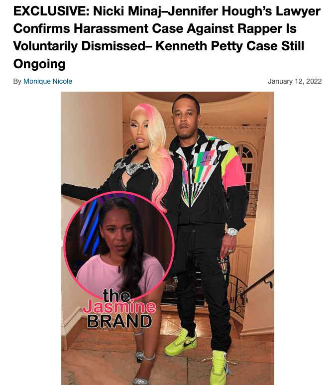 Nick Minaj's Husband Kenneth Petty Avoids Court Ordered Mediation w ...