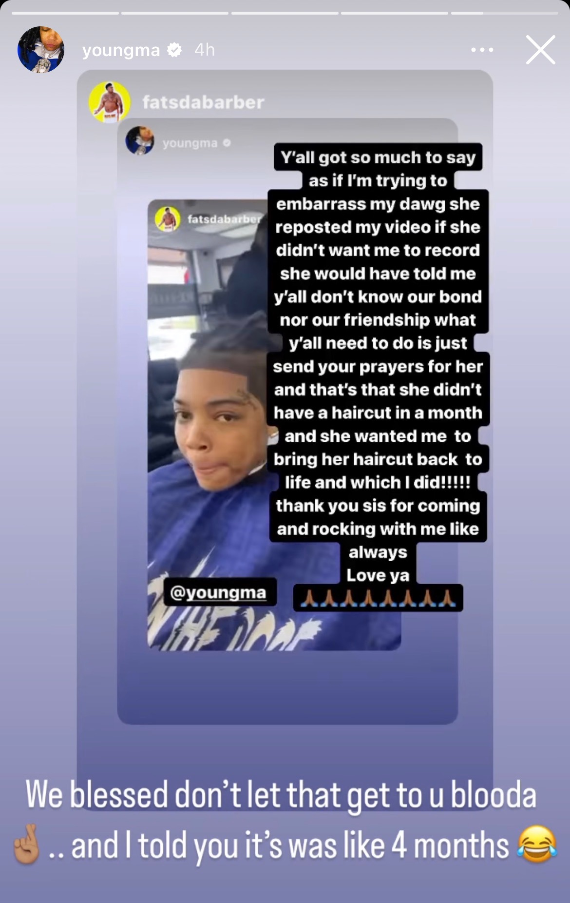 Update: Young M.A Gives More Insight Into Her Health After Fans ...