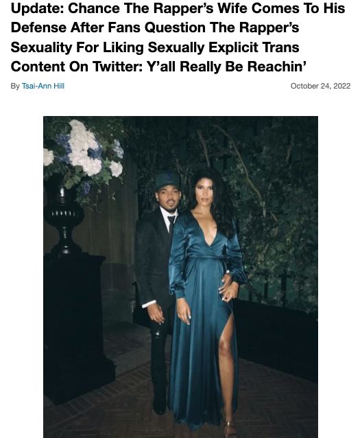 Update: Chance The Rapper & His Wife 'All Good' After He Faced Public ...