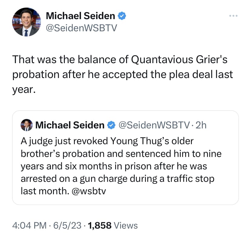 Young Thug’s Brother Sentenced To Nine Years In Prison For Gun Charge ...