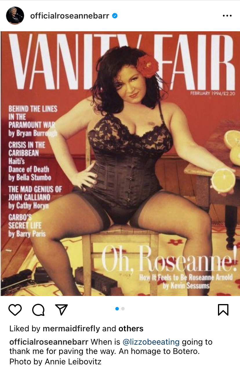 Actress Roseanne Barr Wants Credit From Lizzo For 'Paving The Way' In Hollywood for Plus Size ...