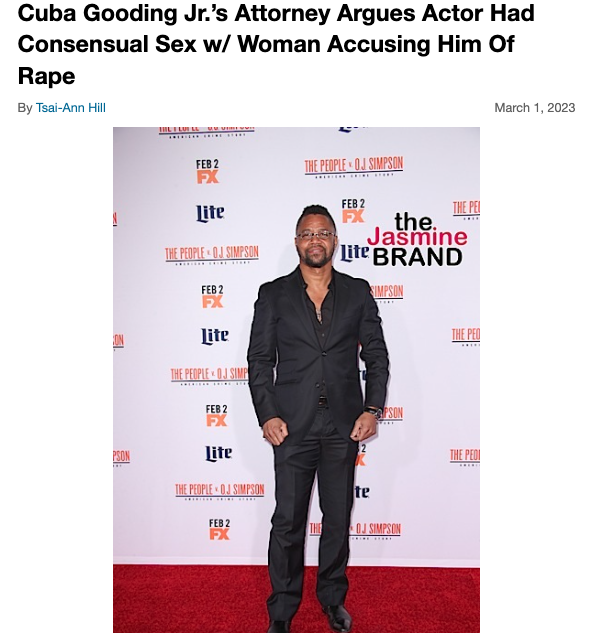 Cuba Gooding Jr. Avoids Civil Rape Trial, Settles w/ Accuser Minutes ...