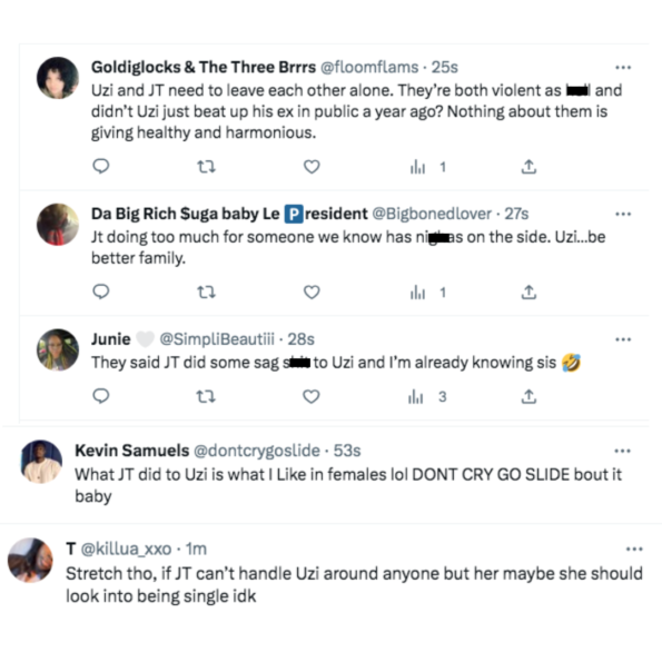 Update: JT's Blowup w/ Lil Uzi Vert During BET Awards Had Nothing To Do ...