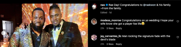 Rapper Raekwon Marries Longtime Girlfriend Jasmine At Star Studded ...