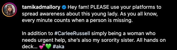 Missing Alabama Woman Carlethia “Carlee” Russell Returns Home Following ...