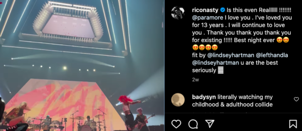 NBA Star Steph Curry Rocks Out On Stage Alongside Paramore During Date ...