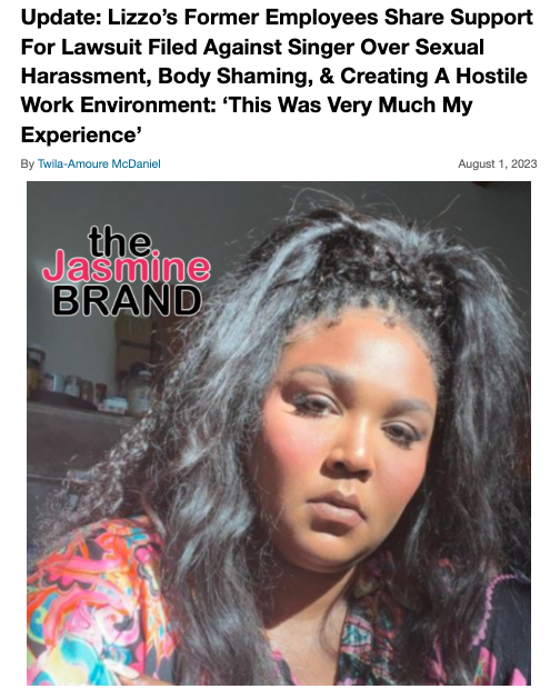 Lizzo's Lawyers Slam New Lawsuit Accusing Singer Of Ignoring Tour ...