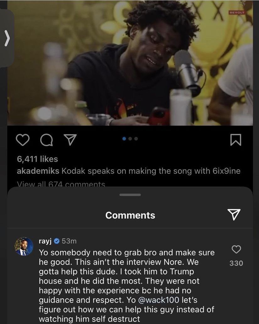 Ray J Condemns N.O.R.E. Following Kodak Black Interview Where He Shows ...