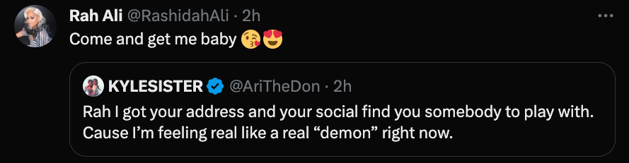 Ari Fletcher Responds After Rah Ali Called Her A "Low Life" & A "Demon ...