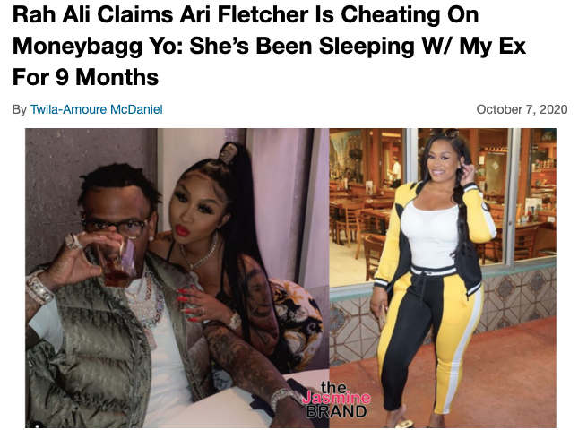 Ari Fletcher Responds After Rah Ali Called Her A "Low Life" & A "Demon ...
