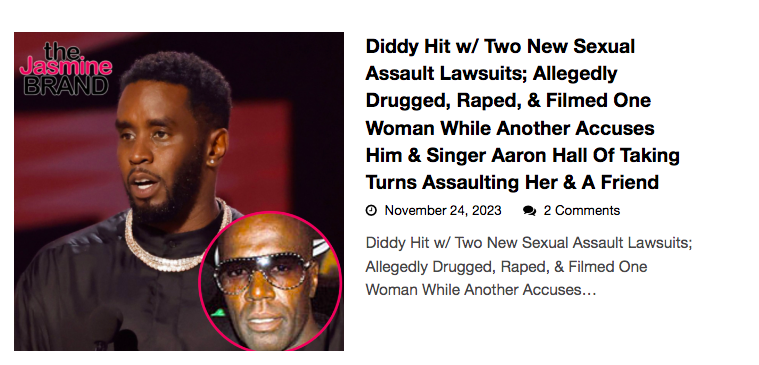 Update: Diddy’s Sexual Assault Accuser, Who Claims Music Mogul Gang ...
