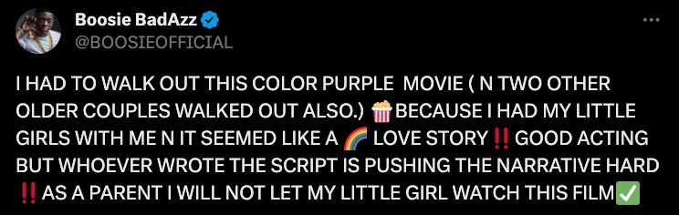 Update: Boosie Badazz Doubles Down On 'The Color Purple' Criticism ...